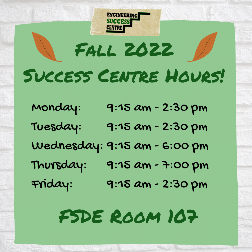 UPEI Engineering Success Centre – Your success is our priority!