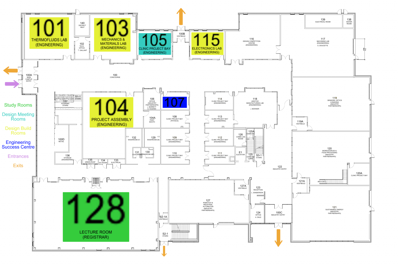 Available FSDE Rooms – UPEI Engineering Success Centre